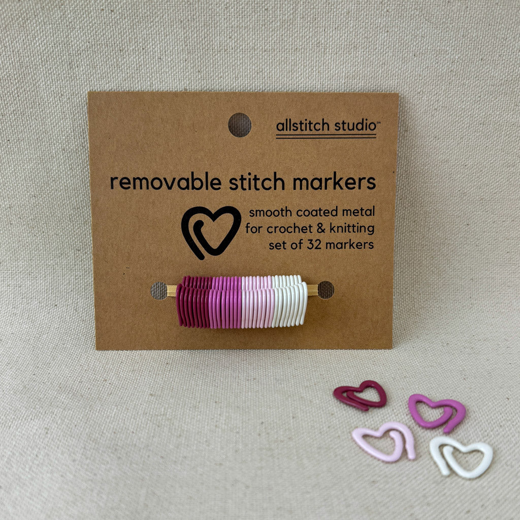 Allstitch Studio Removable Heart Stitch Markers – A Yarn Story