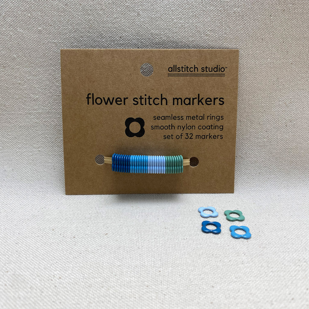 Allstitch Studio Small Flower Stitch Markers – A Yarn Story