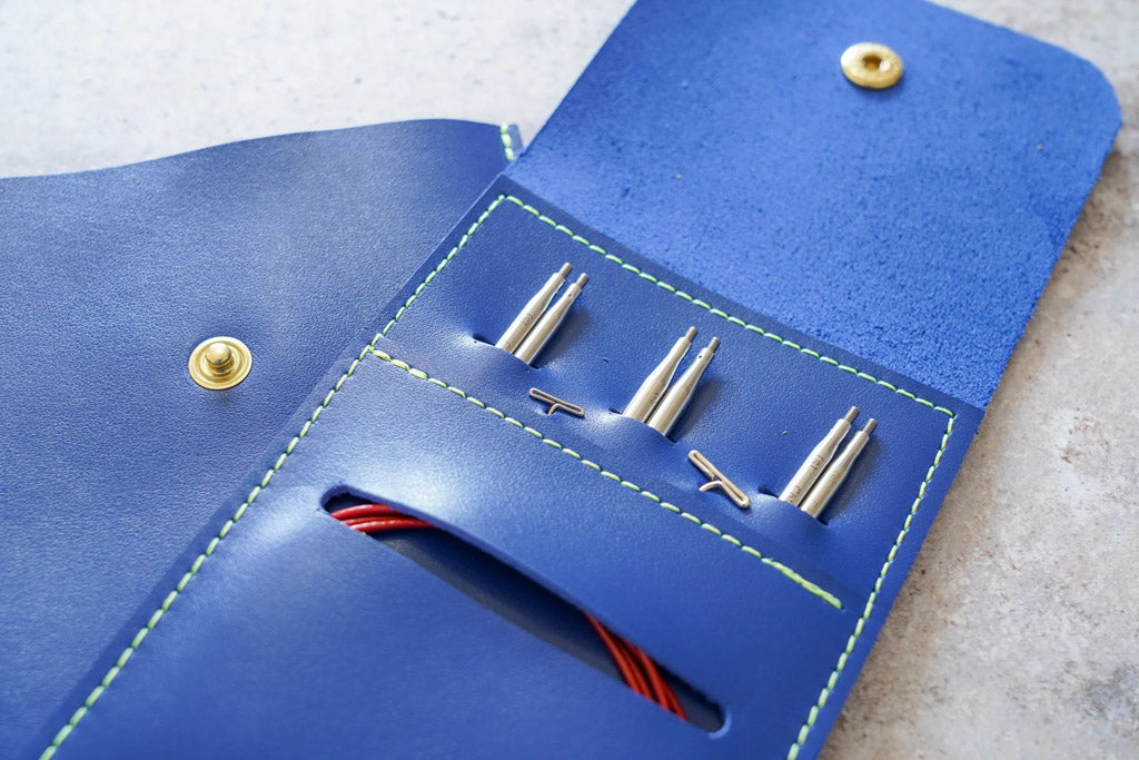 Hide & Hammer Leather Interchangeable Needle Case – A Yarn Story